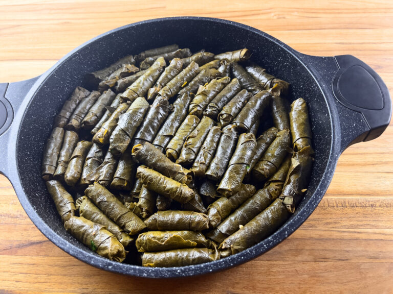 Vegetarian Stuffed Grape Leaves - Rana's Recipe