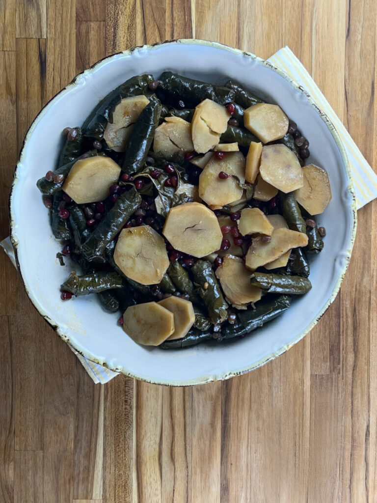 Vegetarian Stuffed Grape Leaves - Rana's Recipe