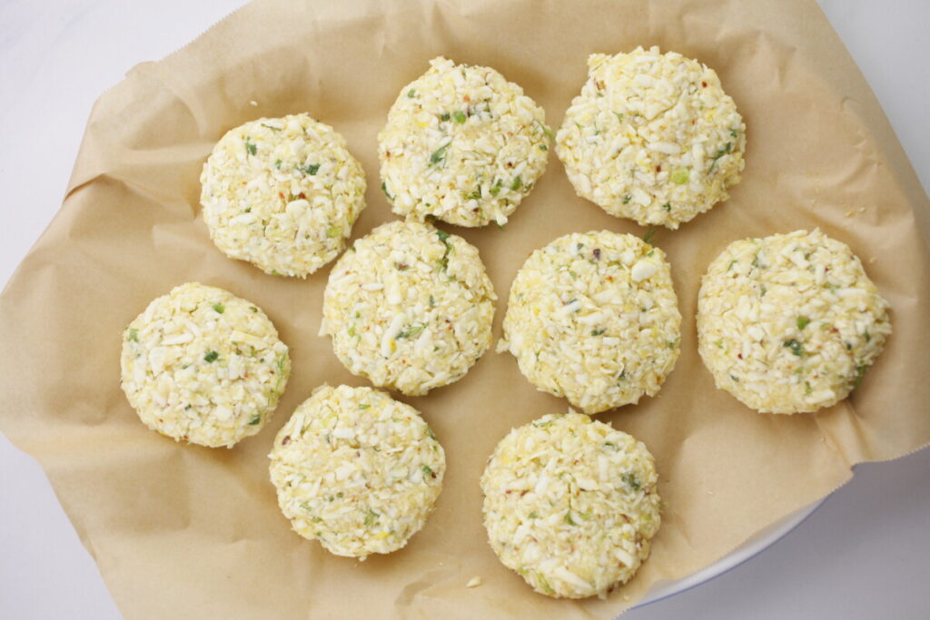 Crispy Halloumi Cheese Fritters with Mint and Dill - Rana's Recipe