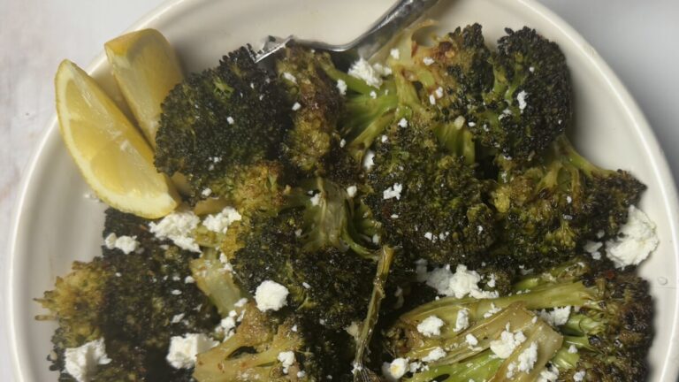 Oven-Roasted Broccoli with Garlic and Lemon - Rana's Recipe